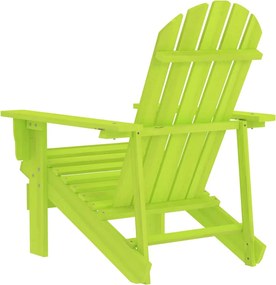 Zahradní židle Adirondack masivní jedlové dřevo zelená 315876