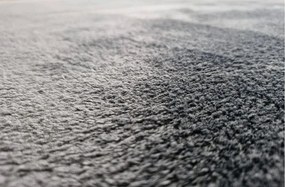 HU Koberec Plush Deluxe, antracitový Rozměr: 50x80 cm