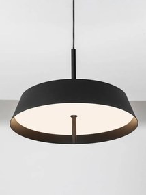 Matně černé hliníkové LED stmívatelné závěsné svítidlo ø 45 cm Velio – Nova Luce