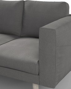 Potah na pohovku IKEA Norsborg 3-místná barva šedá látka pletený vzor