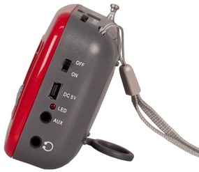 Přenosné radio s USB Orava RP-130 R červené