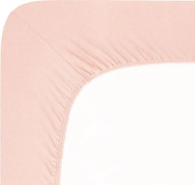 Napínací prostěradlo jersey s elastanem pudrové