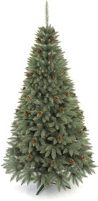 Vánoční stromek Smrk stříbrný se šiškami 180 cm