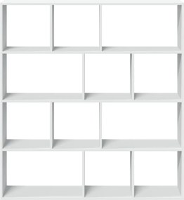 Knihovna bílá 132 x 29 x 141,5 cm kompozitní dřevo 3310307