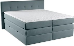Kontinentální boxspring postel AMBER, 200x180, tyrkysová (barell 72)