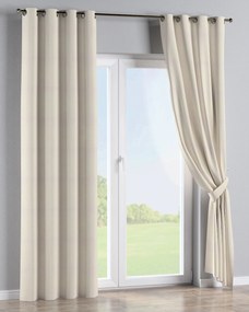 Závěs na kroužcích barva béžová látka zatemňovací