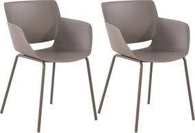 Sada 2 ks židle Alpena – taupe