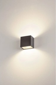 LA 1002032 SITRA CUBE WL LED venkovní nástěnné a stropní nástavbové svítidlo, antracit, IP44, 3000K, 10W - BIG WHITE (SLV)