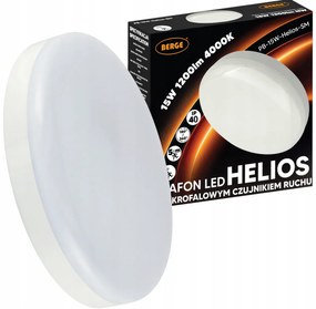 BERGE LED stropní svítidlo s pohybovým senzorem 15W - IP40 - neutrální barva