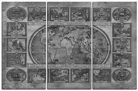 Obraz na plátně - Starodávná  mapa světa 1100QB (105x70 cm)