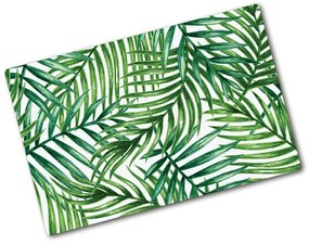 Wallmuralia Deska na krájení tvrzená Listy palmy 80x52 cm