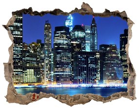 Wallmuralia Fototapeta díra na zeď 3D Manhattan New York 95x64 cm