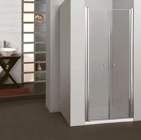 ARTTEC Dvoukřídlé sprchové dveře do niky SALOON 85 - 90 cm grape sklo