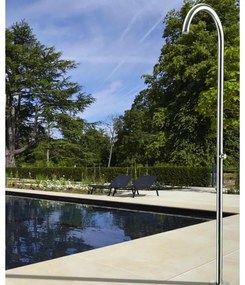 AMA Luxury Shower Bazénová sprcha Cometa broušený nerez mísící baterie s nezámrzným systémem