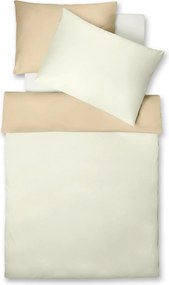 XXXLutz OBOUSTRANNÉ POVLEČENÍ, makosatén, krémová, pískové barvy, 140/200 cm Fleuresse - Povlečení - 003273041301