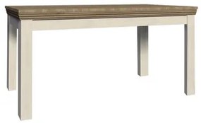 Rozkládací jídelní stůl Royal ST 160 cm Bílá/Dub