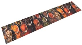 Kuchyňský koberec omyvatelný Lžíce a koření 60 x 300 cm samet 136545