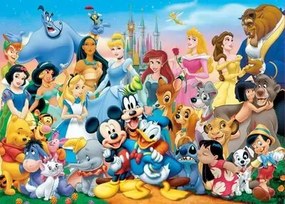 EDUCA Dřevěné puzzle Báječný svět Disney / 100 dílků / od 6 let