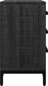 Noční stolky 2 ks černé 40x30x55 cm masivní borové dřevo 3120341