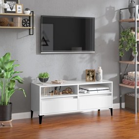 vidaXL TV skříňka 100 x 34,5 x 44,5 cm kompozitní dřevo [831901] Barva: Bílá