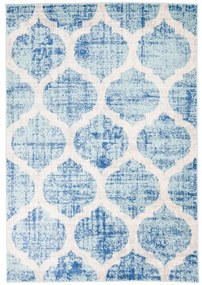 Kusový koberec Mřížka modrý 160x220cm