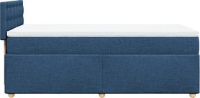 Box spring postel s matrací modrá 80x200 cm textil 3286527