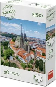 DINO Puzzle Turistická edice Brno / 60 dílků / 23,5 × 21,5 cm