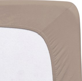 XXXLutz ELASTICKÉ PROSTĚRADLO, žerzej, světle hnědá, 140-160/200-220 cm Florella - Prostěradla - 004388002607