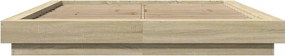 Rám postele dub sonoma 150 x 200 cm kompozitní dřevo 3281184
