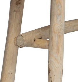 Lavice kozí kůže teakové dřevo 244547