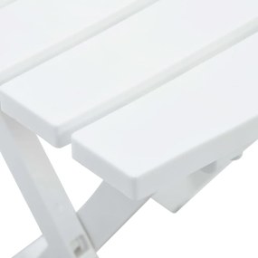 Skládací zahradní stůl 45,5 x 38,5 x 50 cm bílý