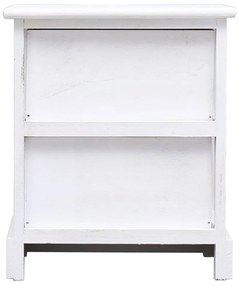 vidaXL Noční stolek bílý 38 x 28 x 45 cm dřevo pavlovnie