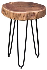 Bruxxi Odkládací stolek Bagli, 35 cm, masiv akát
