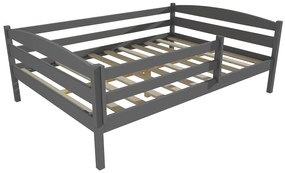 Vomaks Dětská postel DP 020 XL se zábranou Rozměr: 160 x 200 cm, Barva: barva šedá