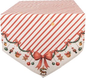 Vánoční bavlněný běhoun Christmas Carousel Dream - 50*160 cm