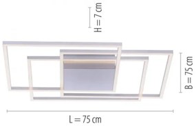 Paul Neuhaus 8256-55 - LED Stmívatelné stropní svítidlo INIGO 3xLED/16W/230V