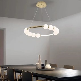 Toolight Toolight, LED stropní svítidlo APP1553-CP, zlatá lesklá-bílá, OSW-05661