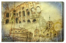 Obraz Řím Ve Stylu Vintage Nedostatek Nedostatek Plátno Canvas 120x80