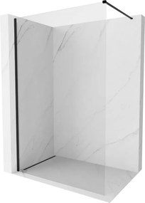 Mexen, Mexen Kioto-X sprchová stěna 90 x 200 cm, průhledná 10 mm, černá - 800-090-101-70-00-X