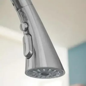Grohe - Dřezová baterie s výsuvnou sprškou, supersteel
