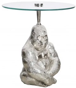 Odkládací stolek Kong 45cm stříbrný/ 43204