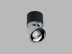 LED2 11508335 KLIP ON stropní bodové nastavitelné sklopné svítidlo 11W / 770lm 3000K černá / chrom Stropní bodovky