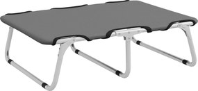 PawHut Vyvýšený pelíšek pro psy, venkovní pelíšek pro malé psy do 10 kg, Oxford, šedý 71 x 58 x 20 cm