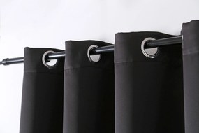 2x Černý závěs OXFORD 140x250 cm