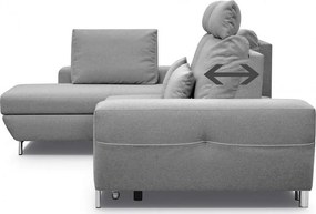 Casarredo - Komfort nábytek Rohová sedací souprava FAUNA I rozkládaci s úložným prostorem, výběr látek SK1 | potah: inari 80,Umístění rohu: roh na pravé straně