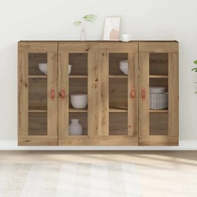 Nástěnné skříně 2 ks Artisanový dub 69,5 x 34 x 90 cm 3334300