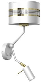 Milagro | Nástěnná lampička ULTIMO 1xE27/40W/230V + 1xGU10/MR11/7W bílá | MI1463