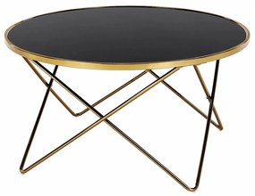 Massive home | Konferenční stolek Rumie - gold chrom/černá MH2766760