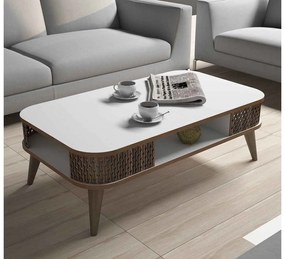 Designový konferenční stolek Baina 105 cm bílý