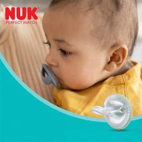 Dudlík NUK Perfect Match 0-6m 2 ks beige/red, vel. 0-6 m